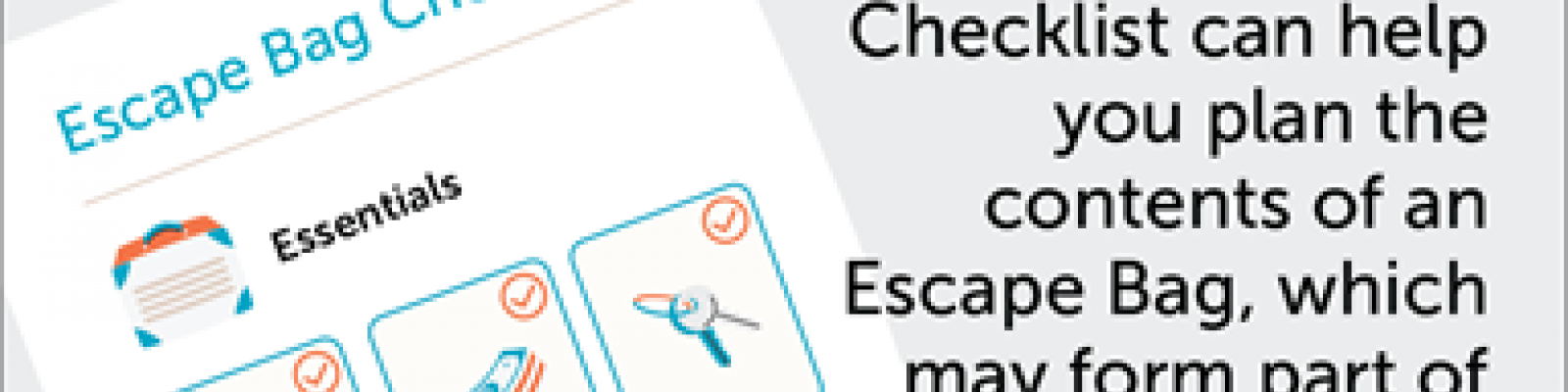 Escape bag checklist | 1800RESPECT